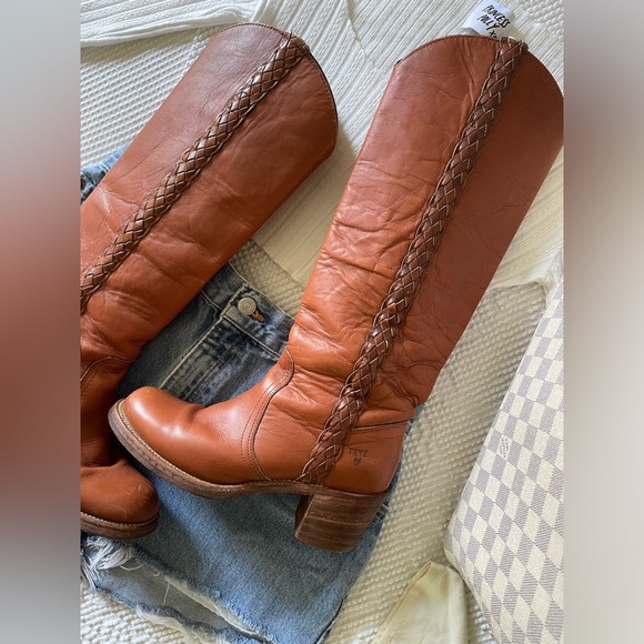 Frye | Shoes | Frye Braided Sabrina Campus Boots | Poshmark